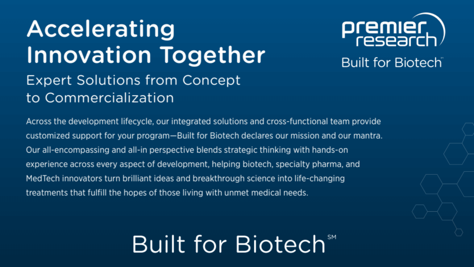 Accelerating Innovation Together | Premier Research